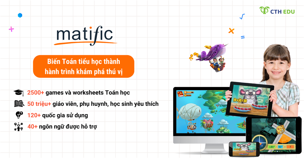 Tài khoản học toán Matific (HSD 1 năm) | GD Con Tự Học