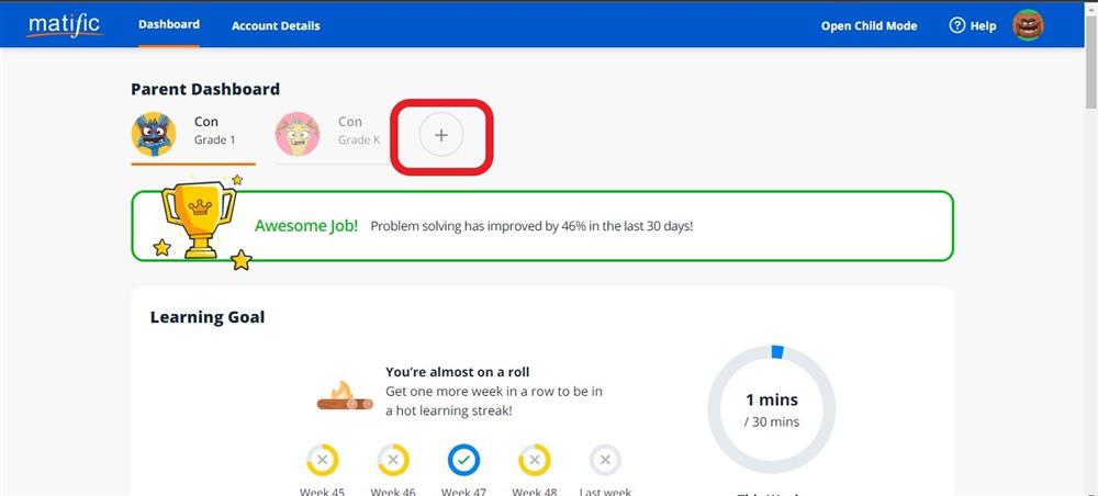 Matific: Hướng dẫn cách tạo và sử dụng tài khoản Parent | GD Con Tự Học